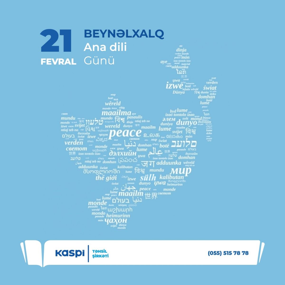 Kaspi Təhsil Şirkəti - Beynəlxalq Ana Dili Günüdür
