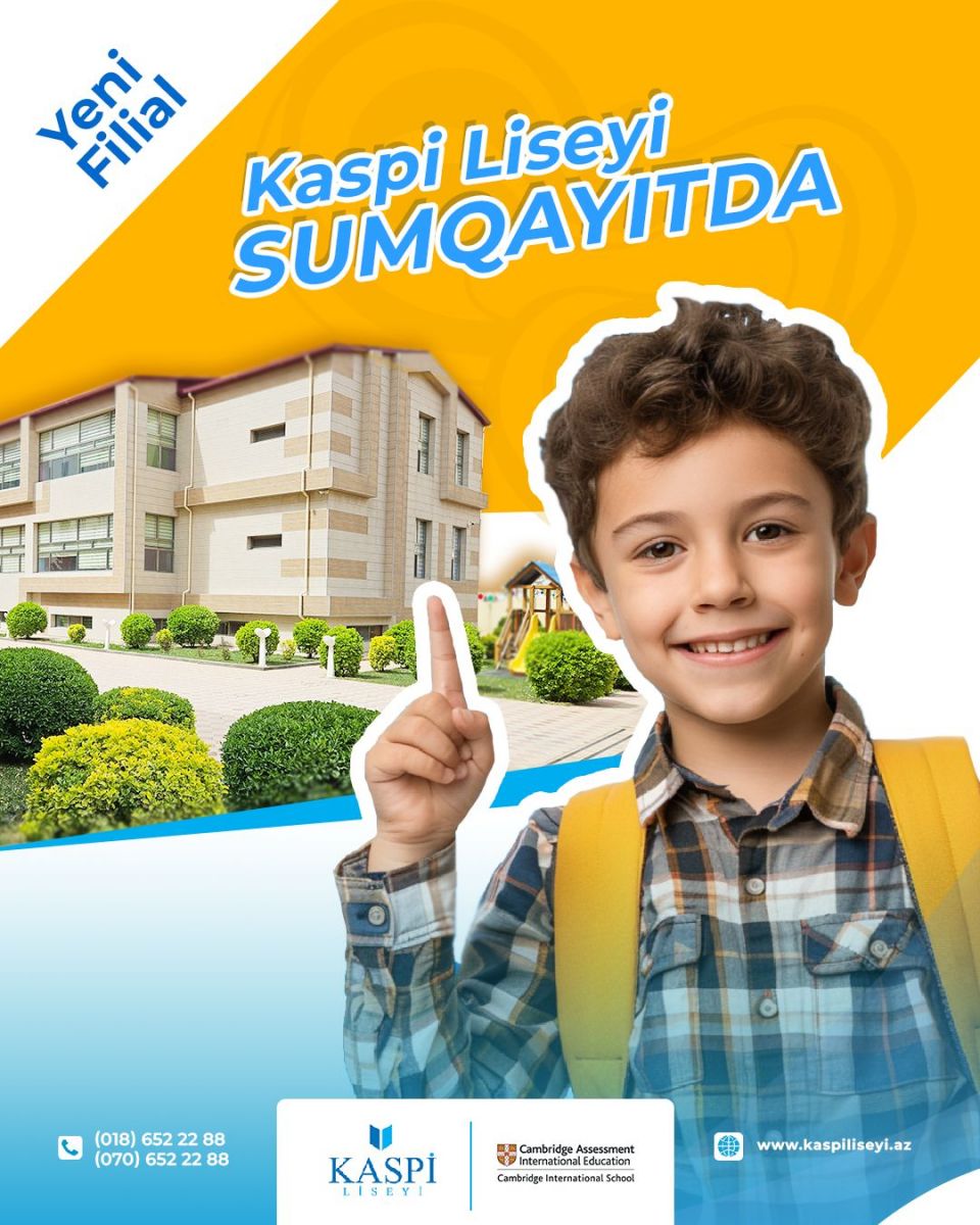Kaspi Təhsil Şirkəti - Kaspi Liseyi Sumqayıtda fəaliyyətə başlayır!